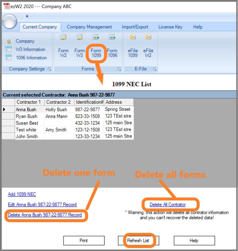 EzPaycheck Payroll Software How To Print 1099 NEC And 1096 Forms