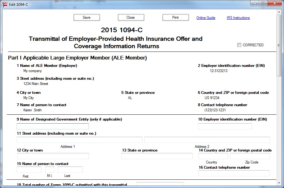 1095 Software: ez1095 Affordable Care Act(ACA) Form Software 1095 Software: ez1095 Affordable Care Act(ACA) Form Software