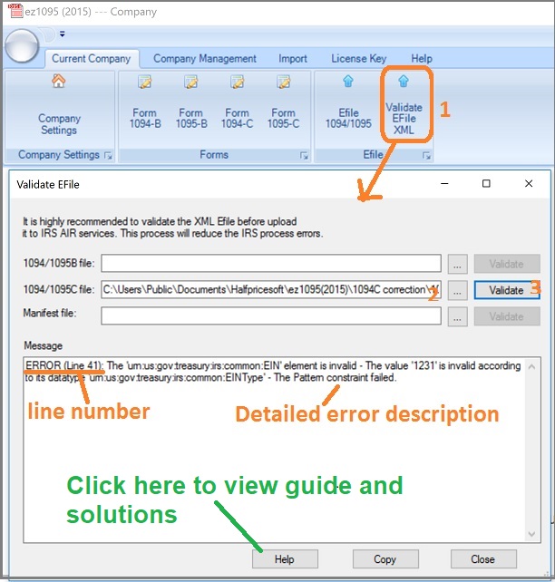 ez1095 software: How to validate the XML efile documents before ... ez1095 software: How to validate the XML efile documents before ...