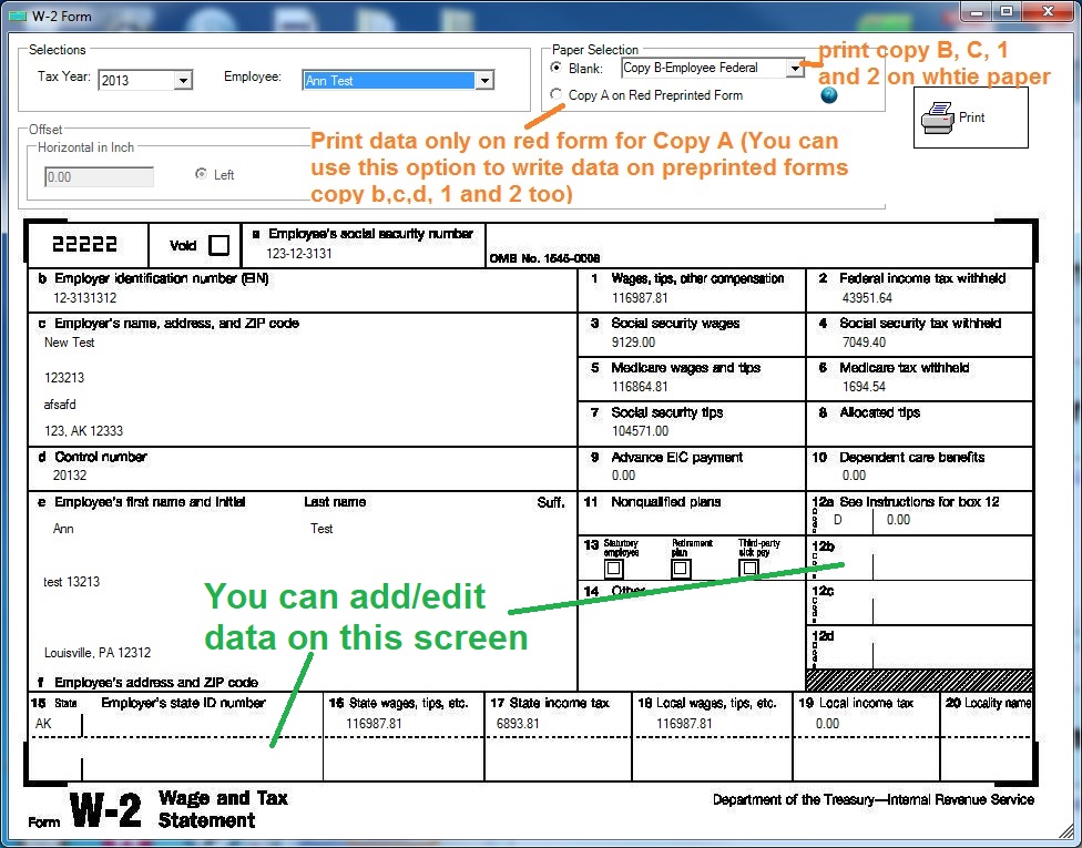 How To Print W2 Form For Employees With EzPaycheck Payroll Software How To Print W2 Form For Employees With EzPaycheck Payroll Software