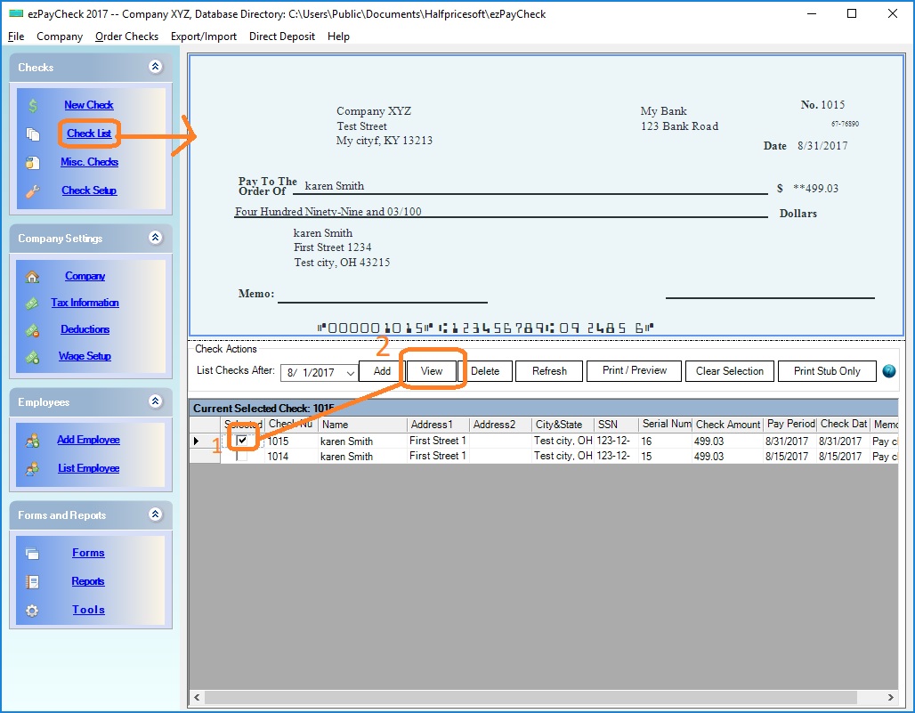 How to Edit/Delete a Paycheck within ezPaycheck Payroll Software How to Edit/Delete a Paycheck within ezPaycheck Payroll Software