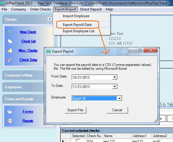 Payroll Software: How Export Payroll Data